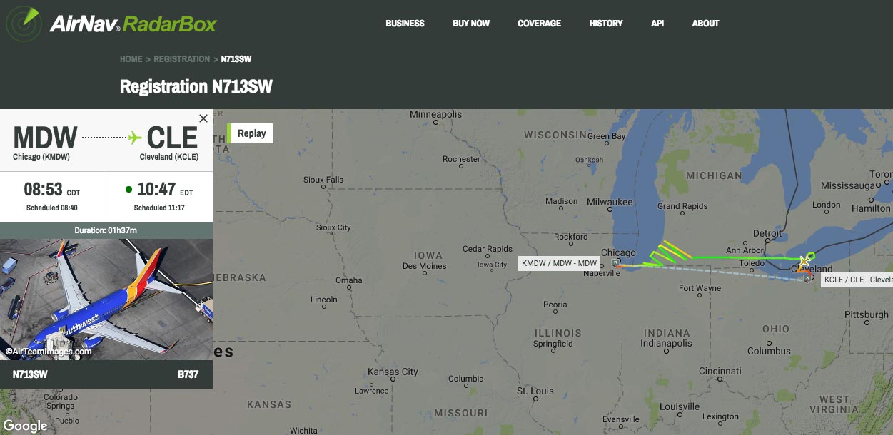 BREAKING Southwest #WN957 made an emergency landing in Cleveland after ...