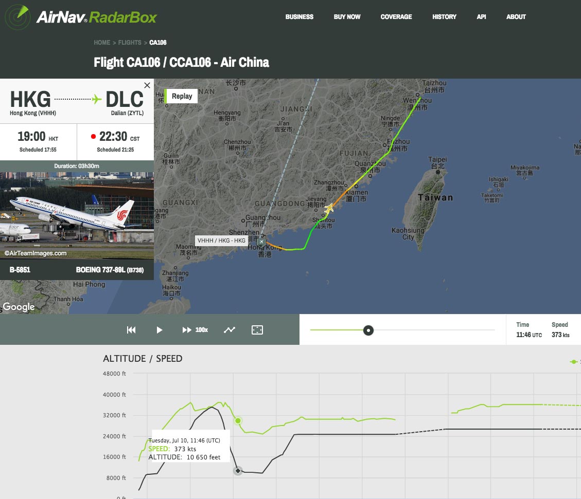 ALERT Air China Boeing flight #CA106 made emergency descent after ...