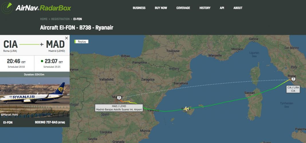 ALERT Ryanair Boeing 737-800 was damaged on the ground at Madrid ...