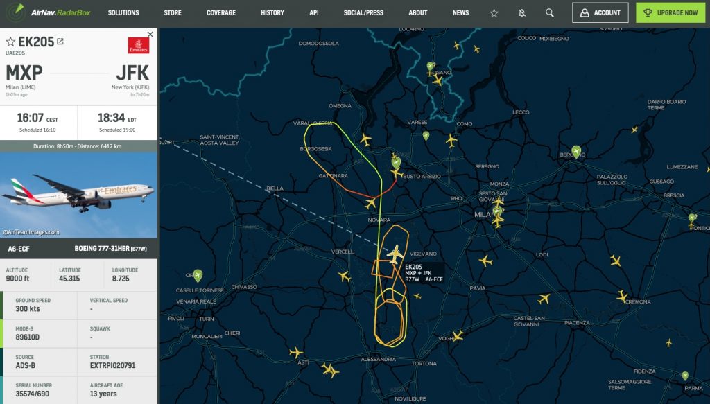 BREAKING Emirates Boeing 777-300ER flight #EK205 suffered damages due ...